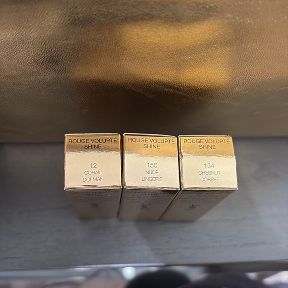 Yves Saint Laurent | Makeup | Nib Bundle Of 3 Ysl Rouge Volupte Shine ...
